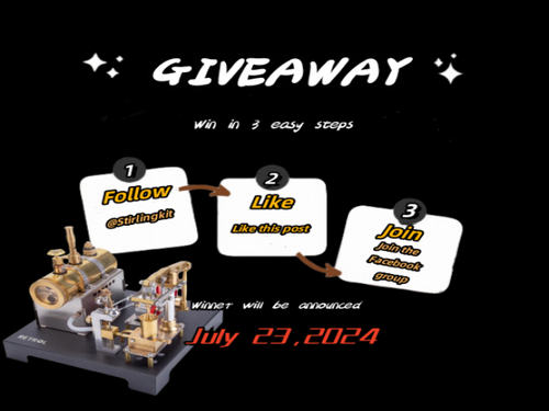 Only 7 Days to Enter! Win a RETROL DIY Steam Beam Engine Model 🎉 ...