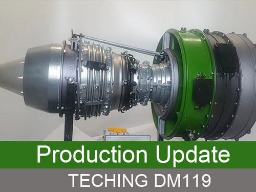 Production Update on TECHING DM119 Twin-spool Turbofan Engine Kits ...