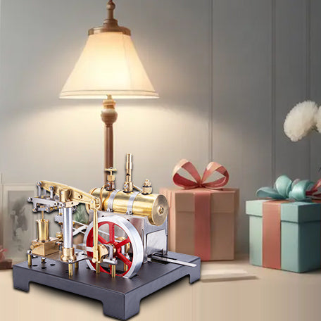 RETROL DIY Steam Beam Engine Model with Boiler & Centrifugal Flyball ...