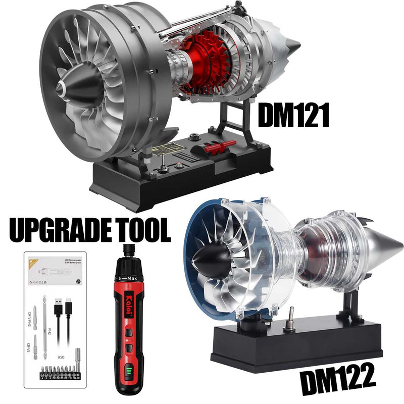 TECHING 1/12 Scale Dual Spool Cutaway Turbofan Engine Model Kits Build ...