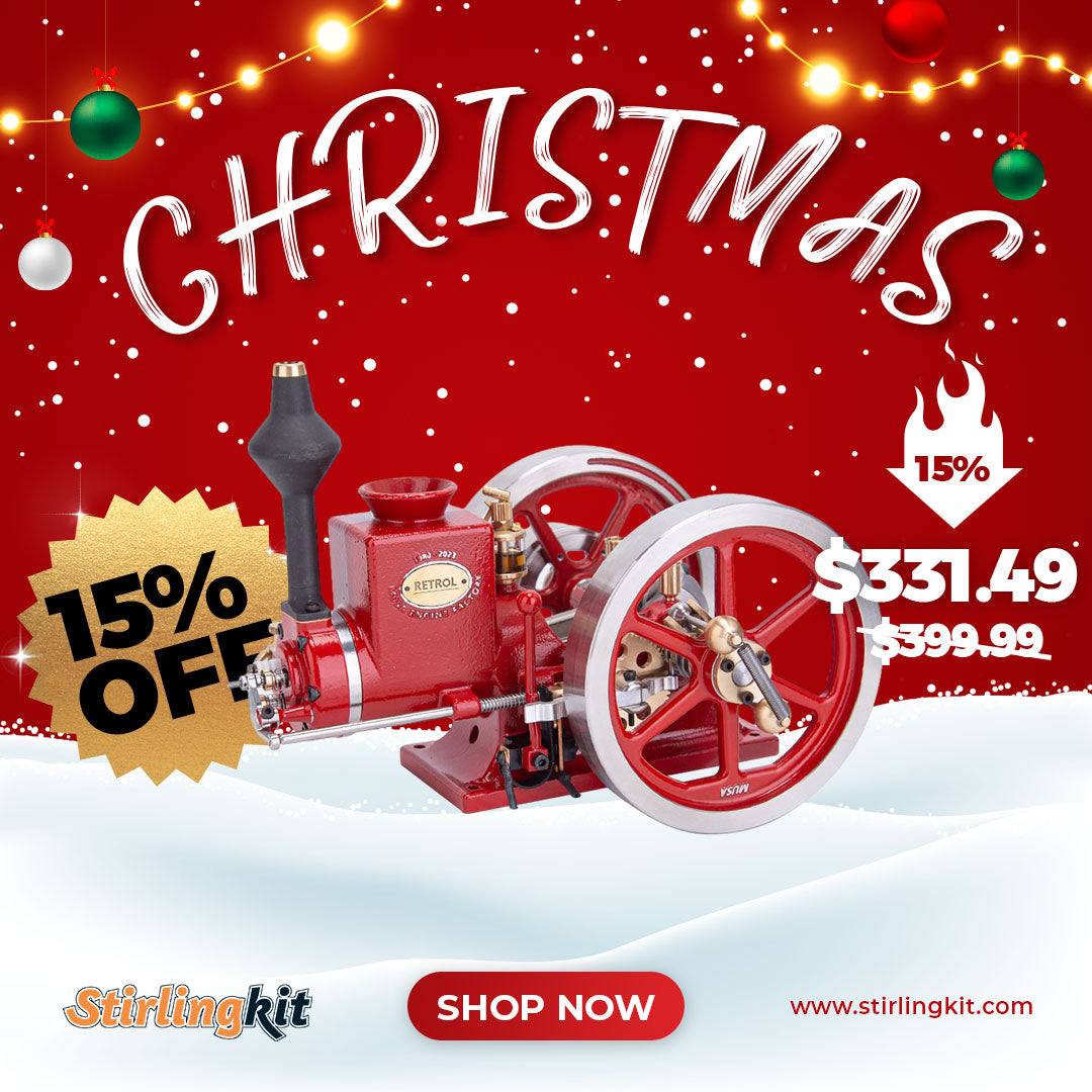 RETROL HM-01 7cc Model Hit and Miss 4-stroke Horizontal Internal ...