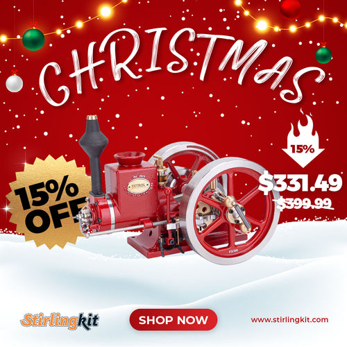 RETROL HM-01 7cc Model Hit and Miss 4-stroke Horizontal Internal ...