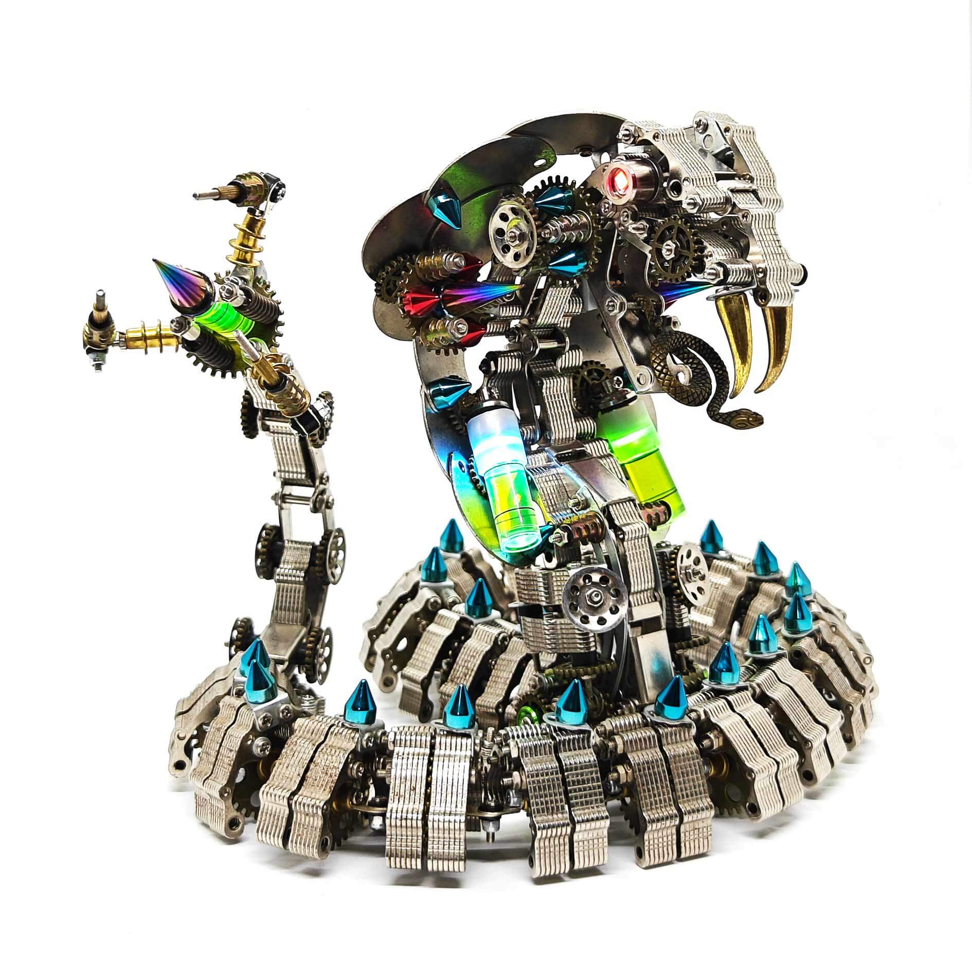 1000+PCS 3D DIY Cobra Snake Metal Model Kits - Stirlingkit