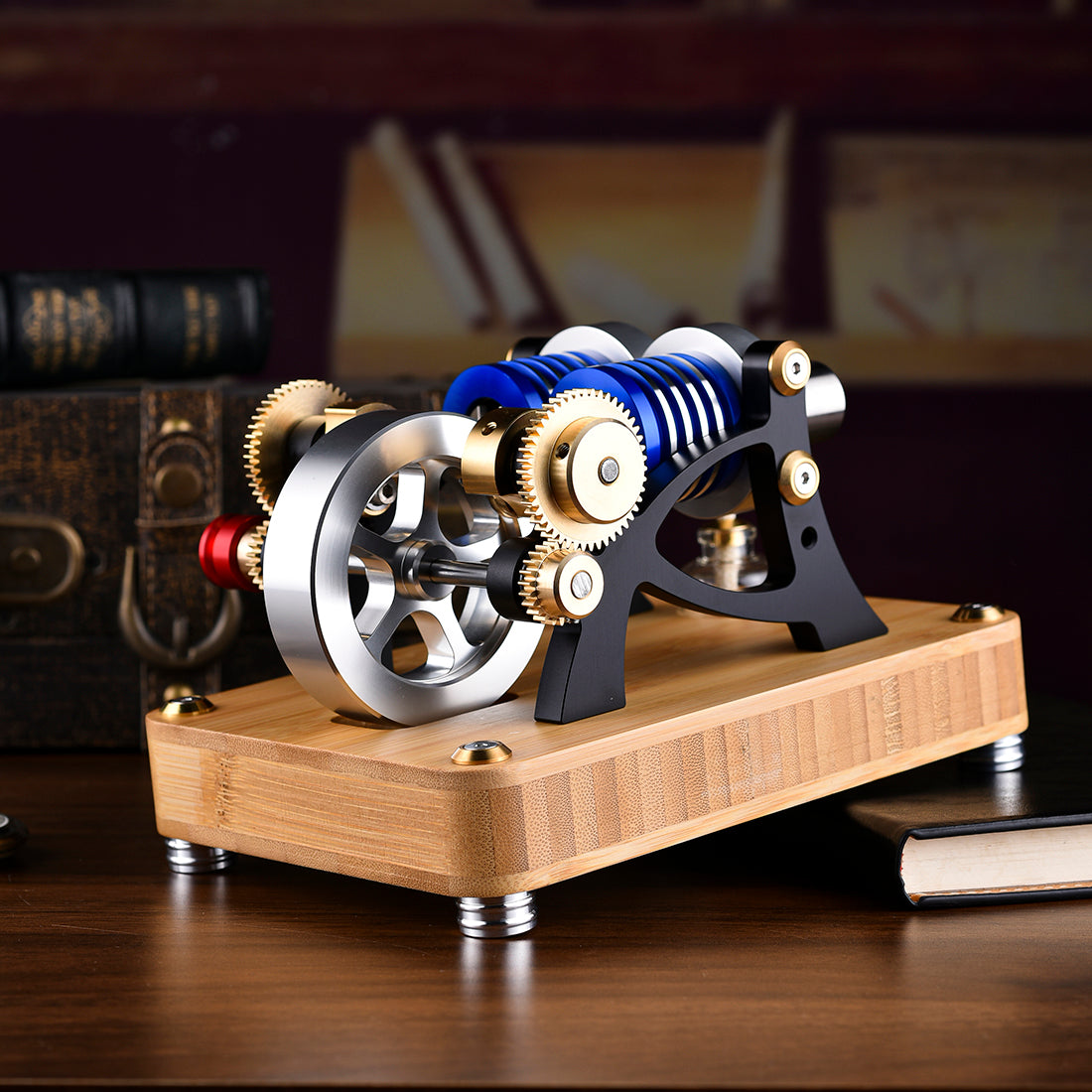 ENJOMOR Alpha Type Stirling Engine Twin-Cylinder Twin-Piston EC Engine ...