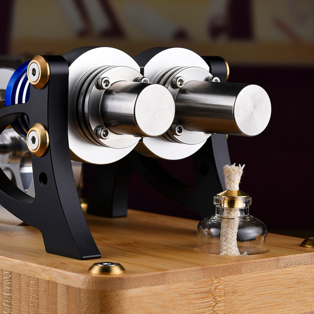 ENJOMOR Alpha Type Stirling Engine Twin-Cylinder Twin-Piston EC Engine ...