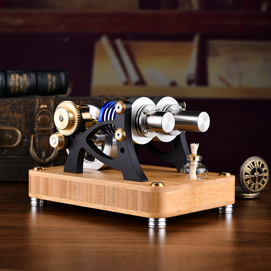 ENJOMOR Alpha Type Stirling Engine Twin-Cylinder Twin-Piston EC Engine ...