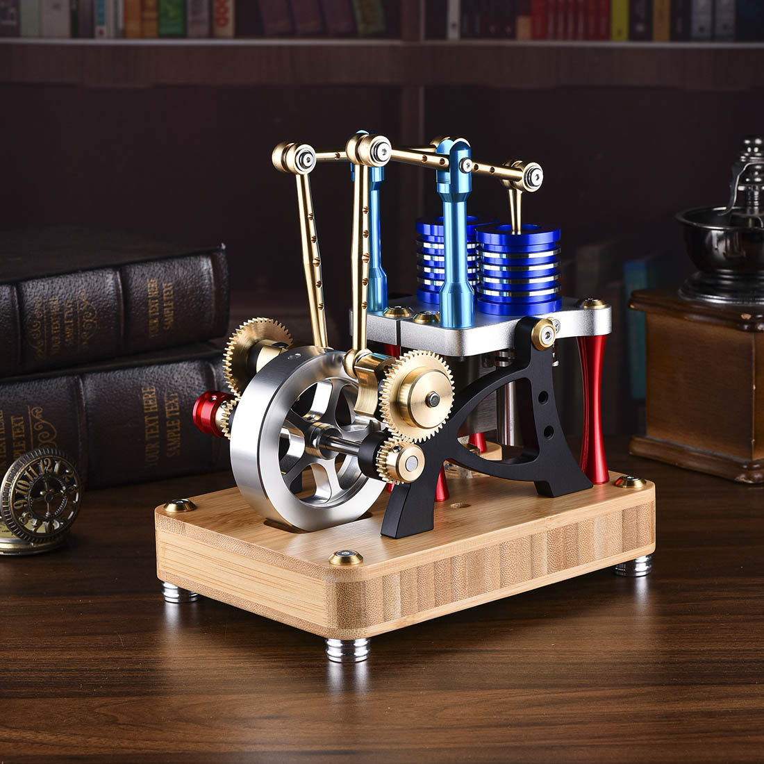 ENJOMOR Hot Air Alpha-Type Walking Beam Stirling Engine - Stirlingkit