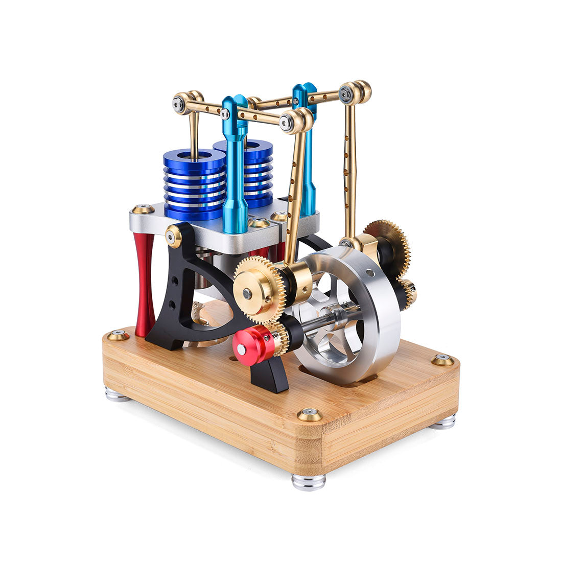 ENJOMOR Hot Air Alpha-Type Walking Beam Stirling Engine - Stirlingkit