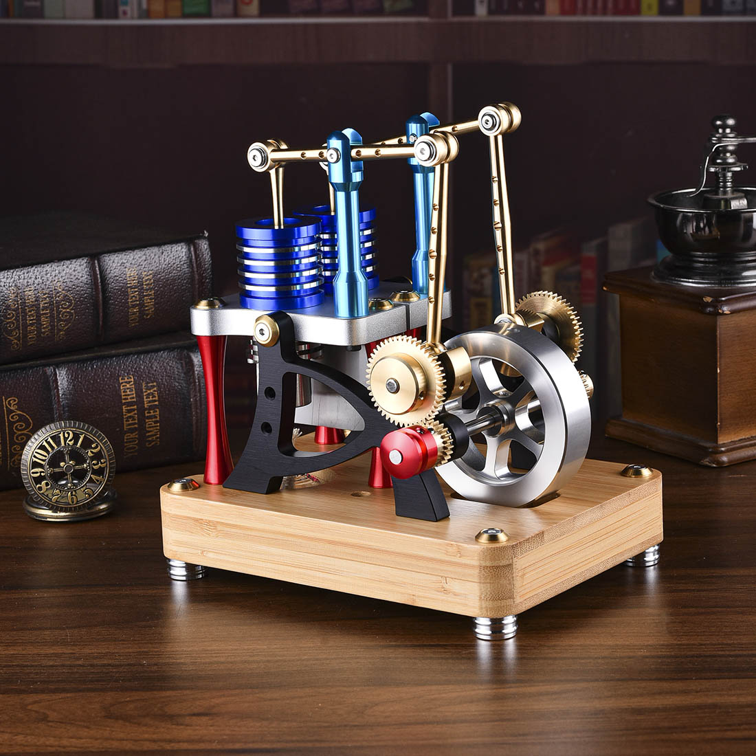 ENJOMOR Hot Air Alpha-Type Walking Beam Stirling Engine - Stirlingkit