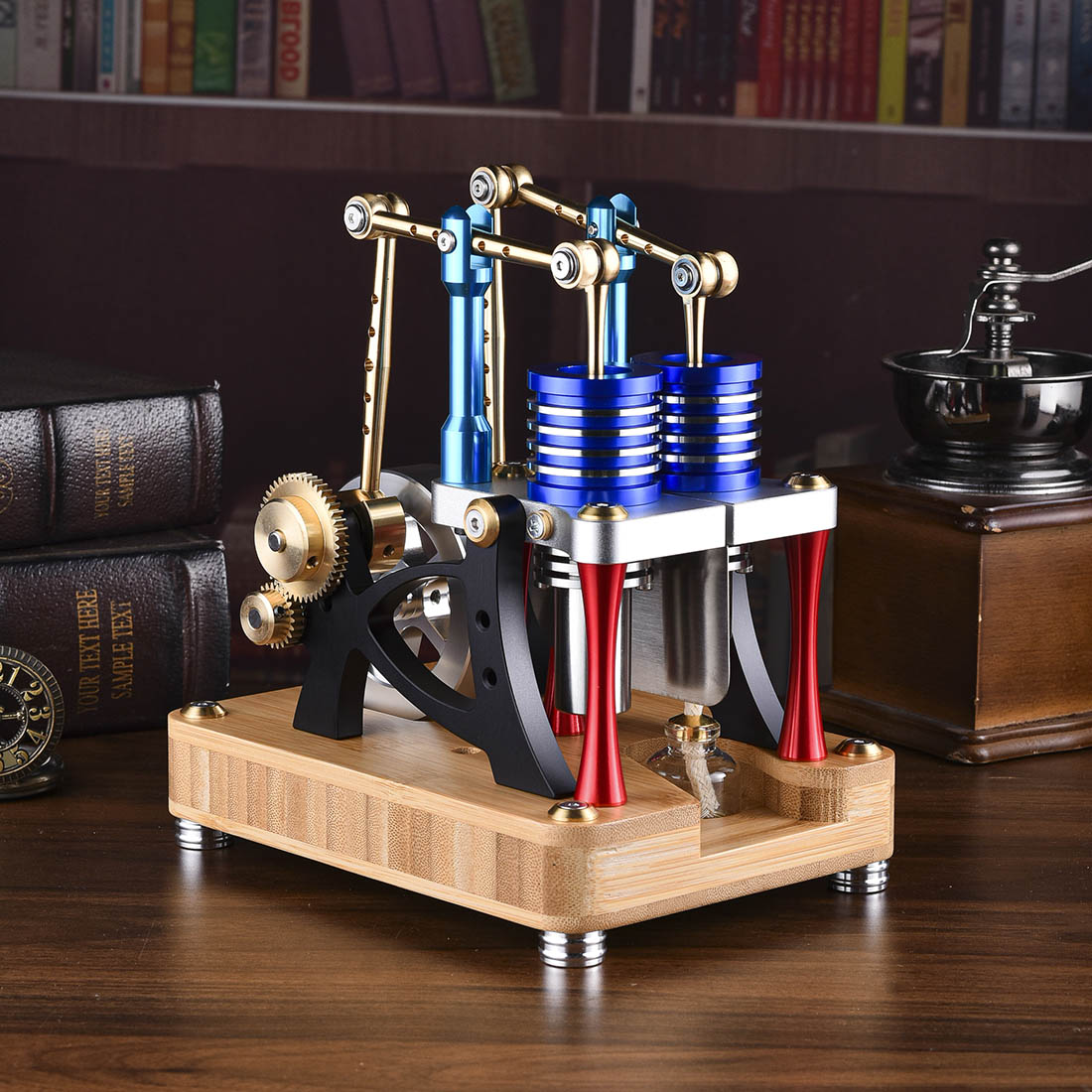ENJOMOR Hot Air Alpha-Type Walking Beam Stirling Engine - Stirlingkit