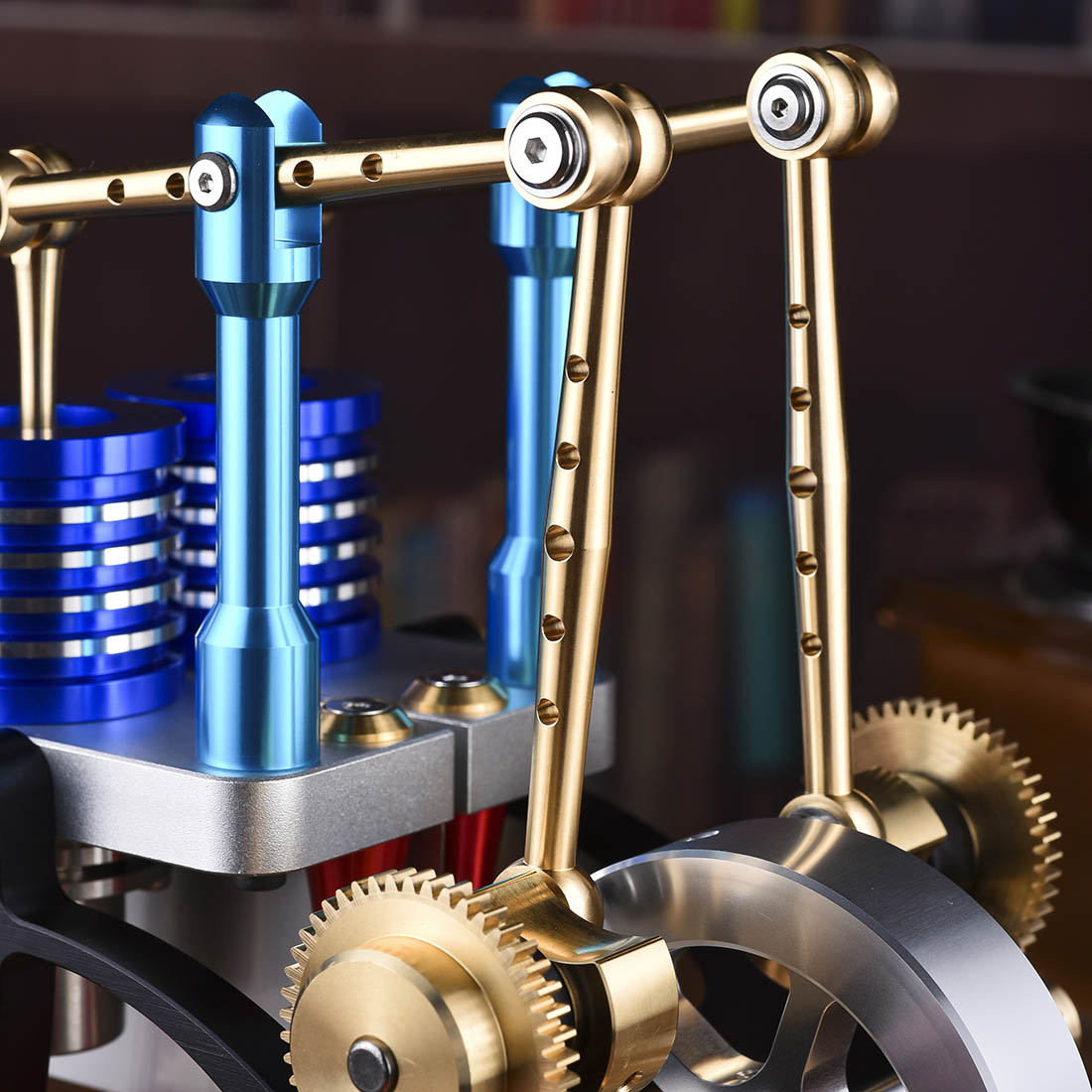 ENJOMOR Hot Air Alpha-Type Walking Beam Stirling Engine - Stirlingkit