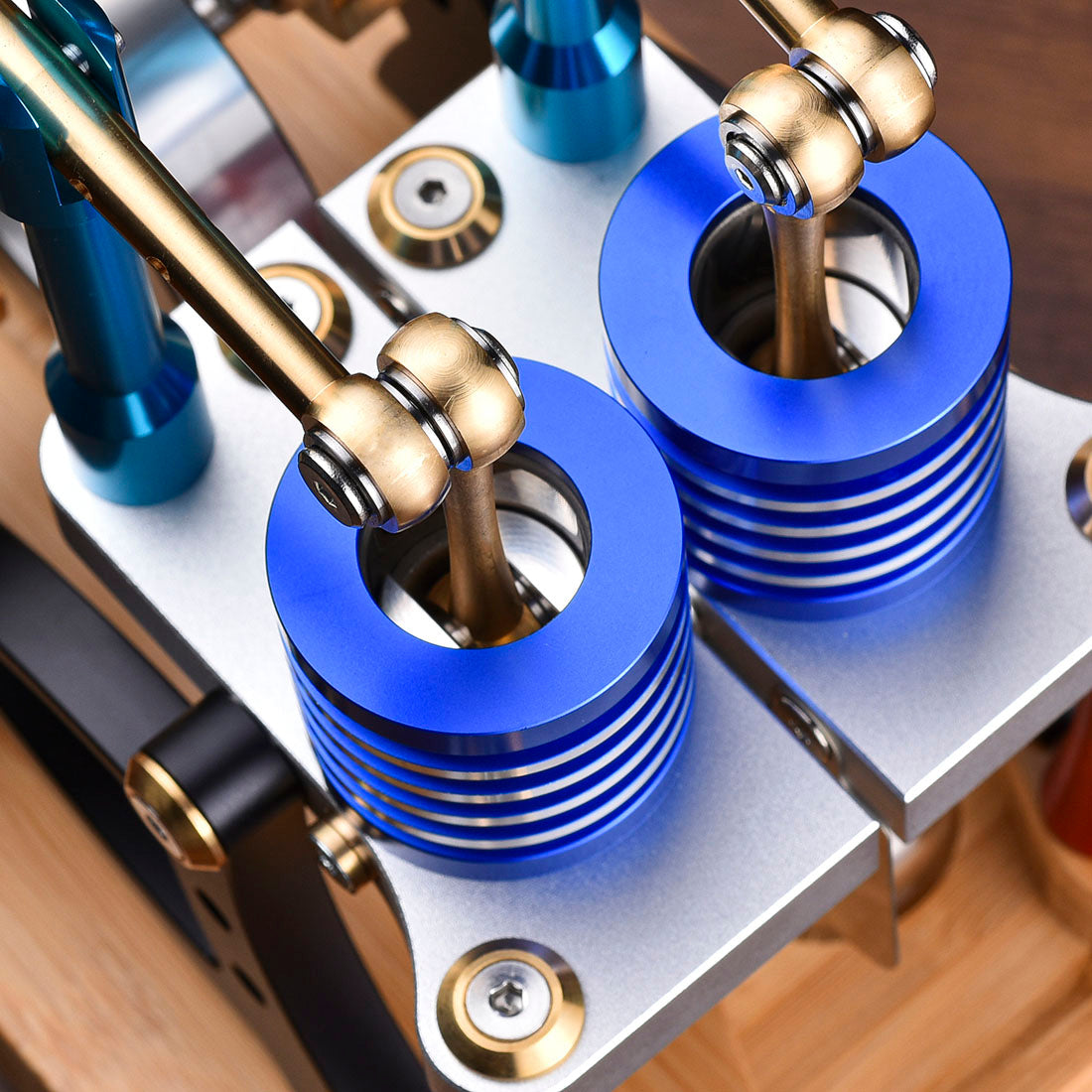 ENJOMOR Hot Air Alpha-Type Walking Beam Stirling Engine - Stirlingkit