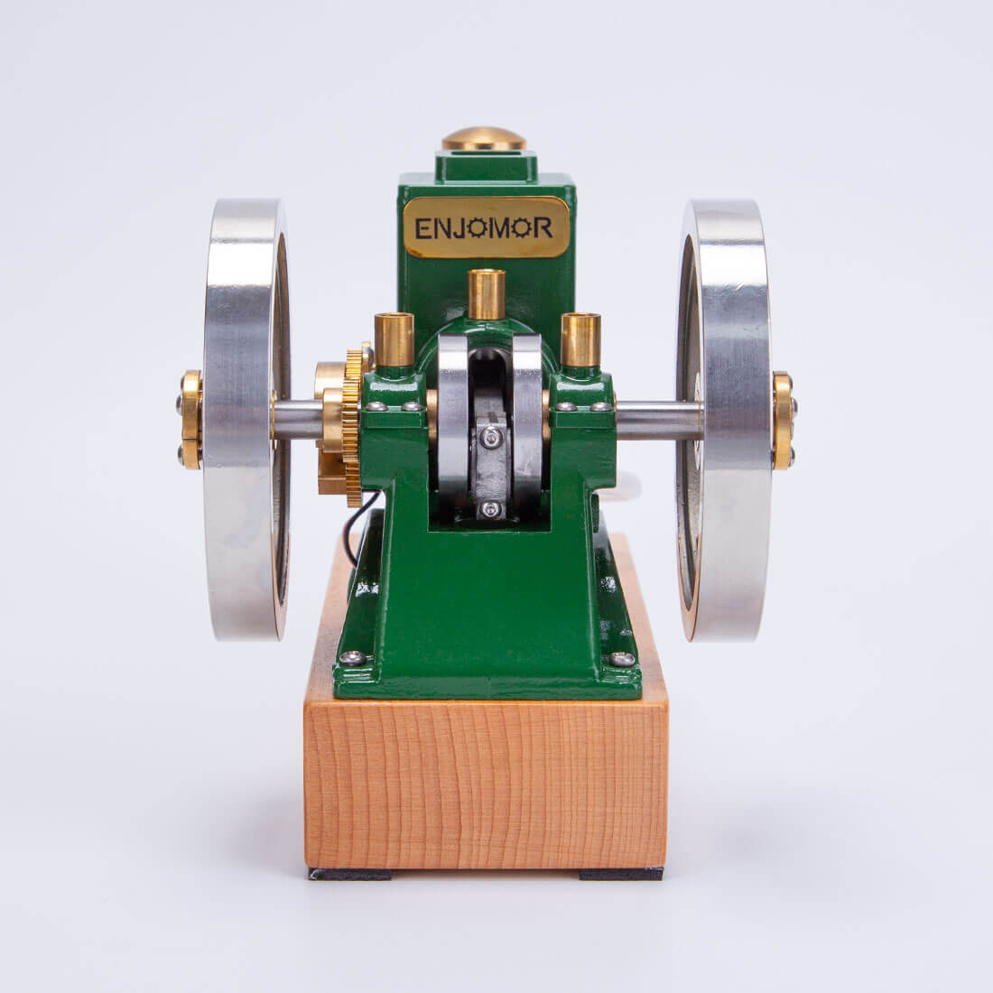 ENJOMOR Vintage Green Gas Hit and Miss Engine Mini 4-stroke Stationary ...