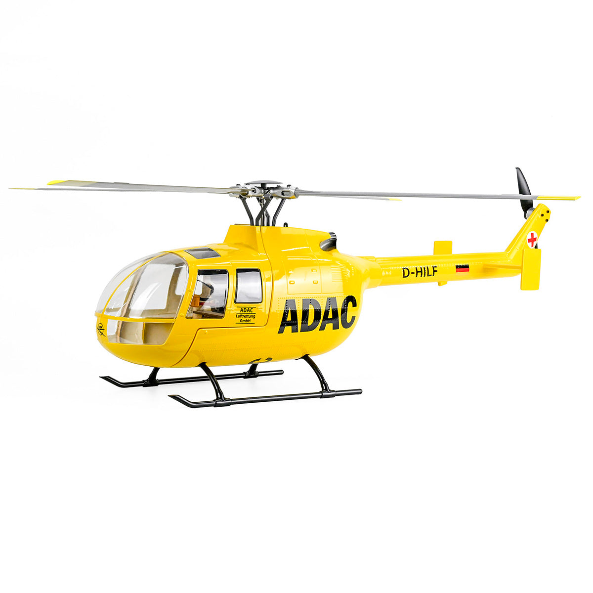 FLYWING BO105 470 Size Scale GPS Heli Drone 2.4G 6CH Big Military RC ...