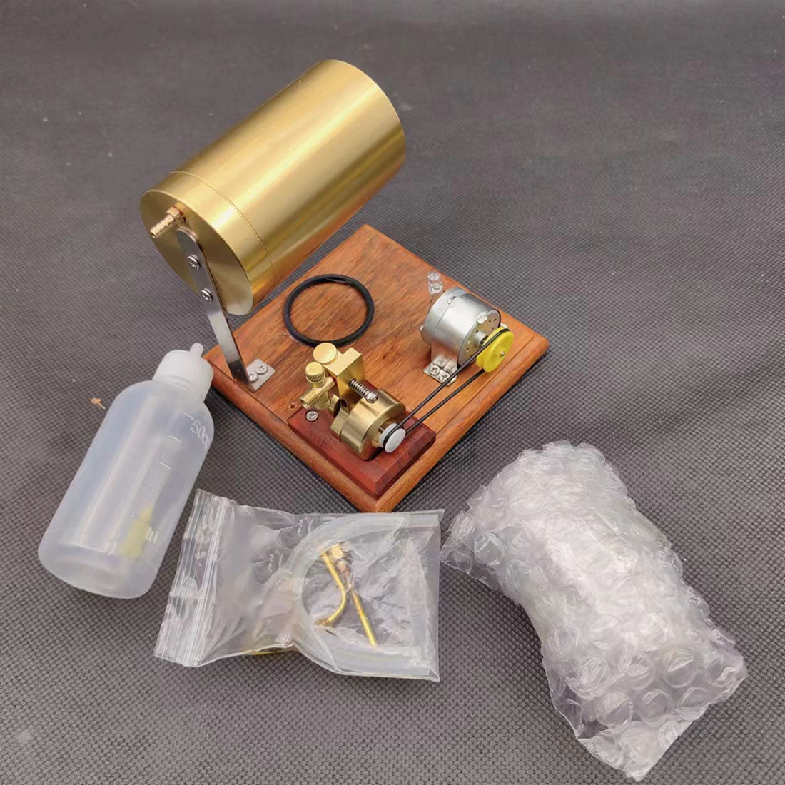 Miniature WigWag Oscillating Steam Engine Generator Model Set - Stirlingkit