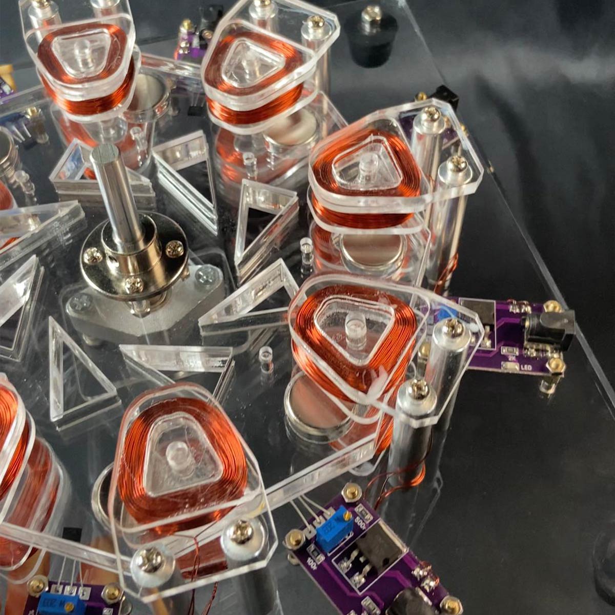 8-stage Coil Star Disk Motor 5000-10000rpm Electric Machine Physical ...