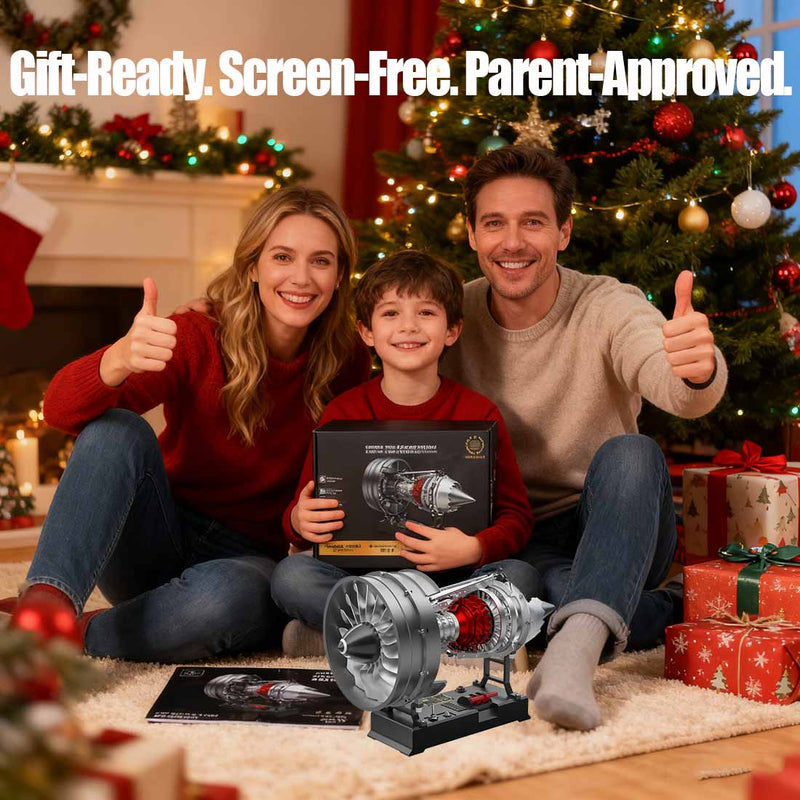 TECHING 1/12 Scale Dual Spool Cutaway Turbofan Engine Model Kits Build ...