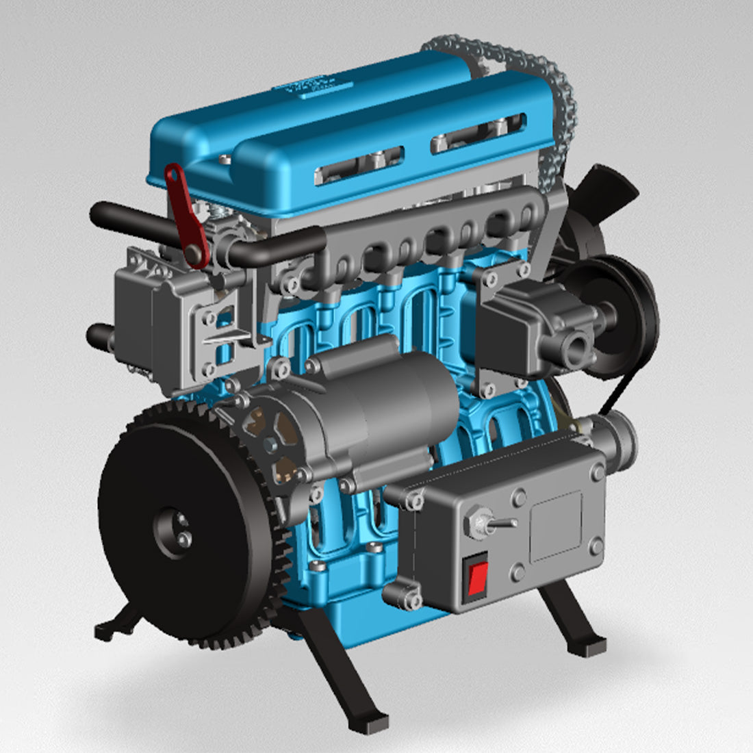 TECHING Build Your Own 4 Cylinder Engine Kits for Adults with ...