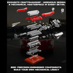 TECHING DM108 Metal V12 Engine Model Kits Build Your Own V12 Supercar ...