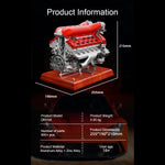 TECHING DM108 Metal V12 Engine Model Kits Build Your Own V12 Supercar ...