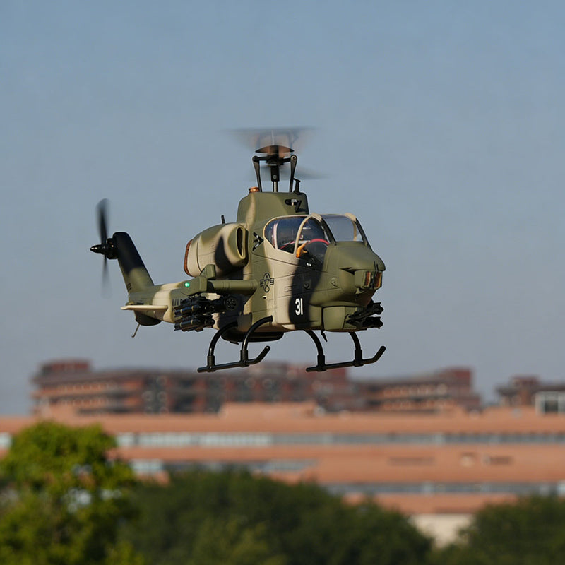 WOLFBUSH & ROBAN AH-1W Cobra 470-Class Military GPS Large RC Helicopter ...