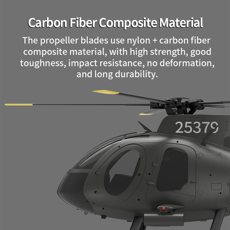 YU XIANG F119S MD500 MH-6 Little Bird Military GPS RC Helicopter Model ...