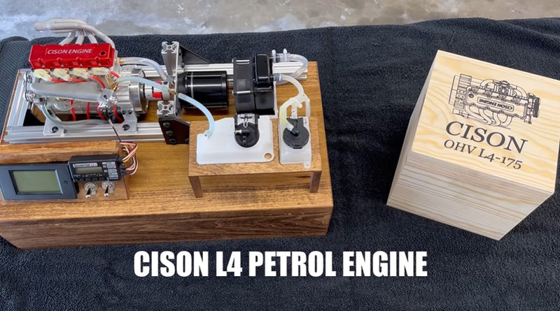 CISON L4-175 17.5cc Miniature OHV Four-cylinder Four-Stroke Engine Kits ...