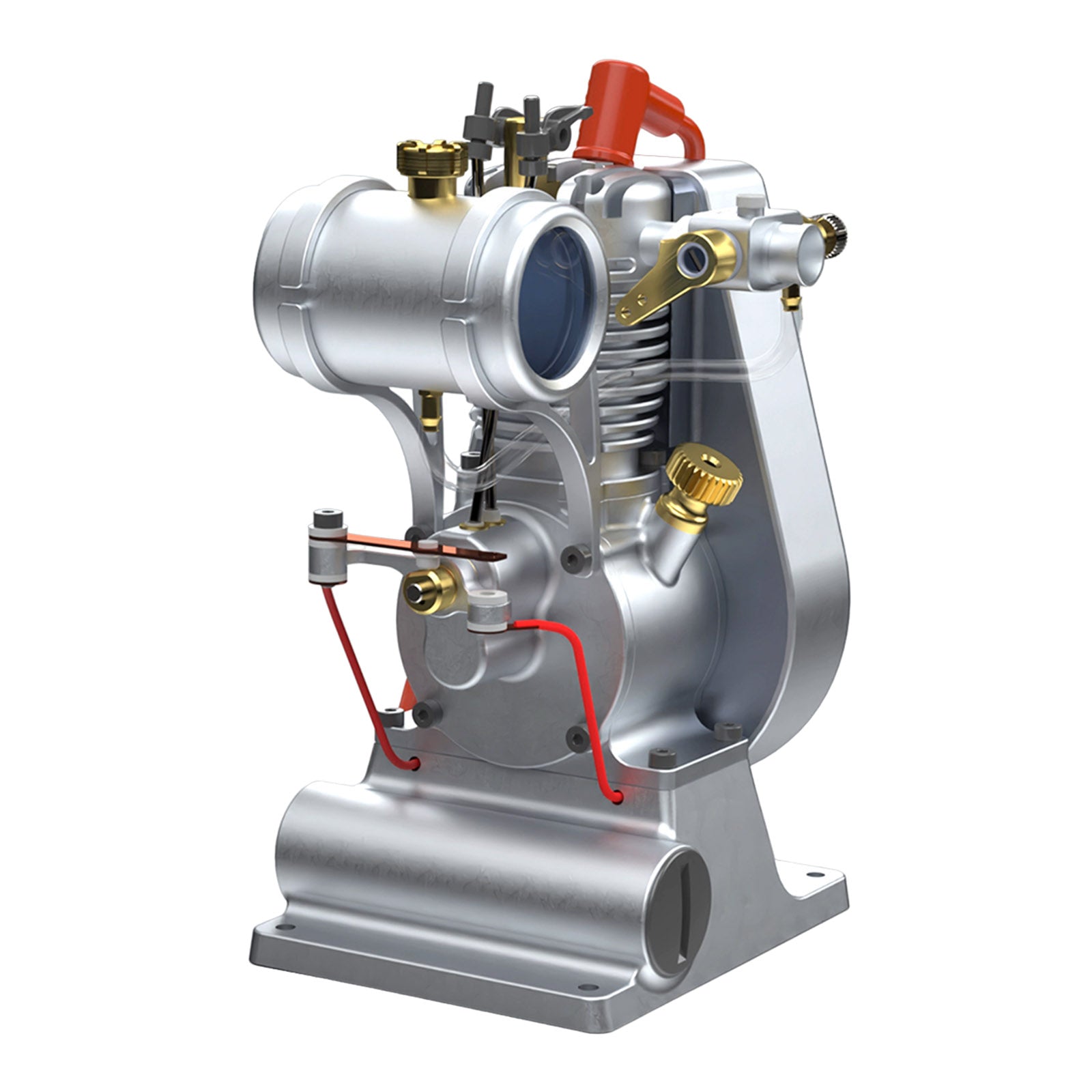 MUSA F1-2.7cc Mini Single-Cylinder 4-Cycle OHV Gas Stationary Engine 4 ...