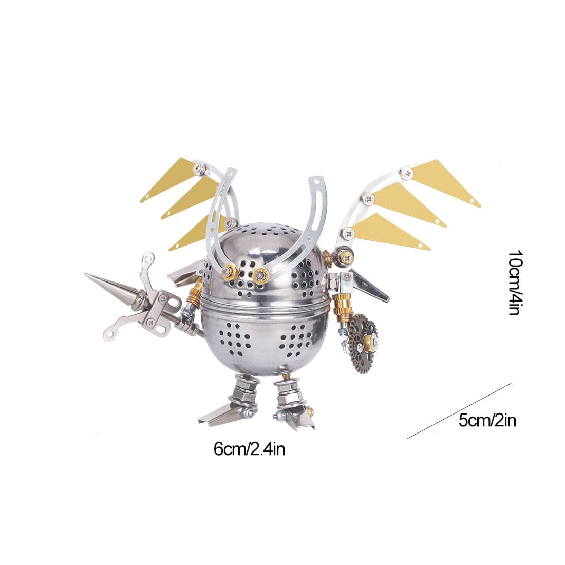 139+Pcs DIY Metal Puzzle Model Kit 3D Assembly Mechanical Jigsaw Craft for Home Decor - Stirlingkit