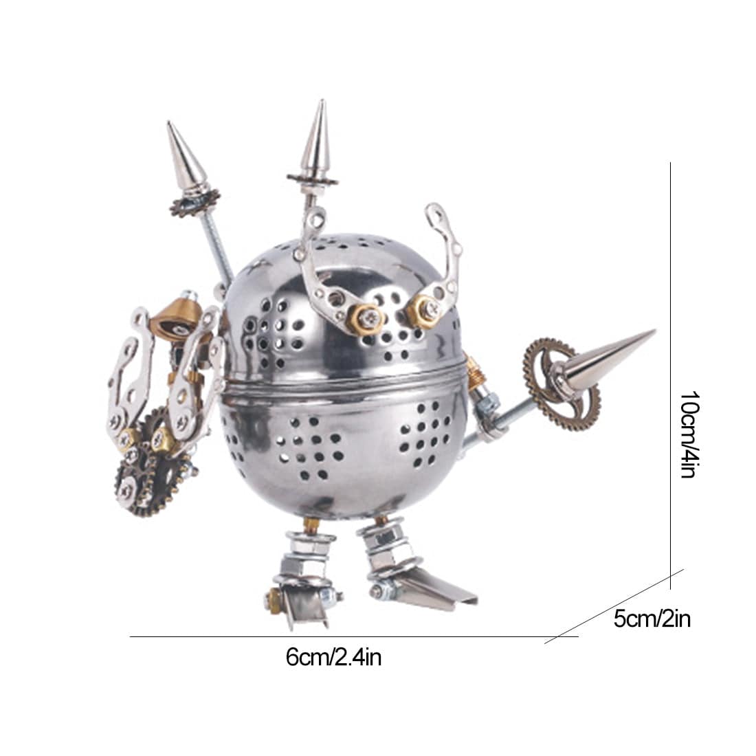 139+Pcs DIY Metal Puzzle Model Kit 3D Assembly Mechanical Jigsaw Craft for Home Decor - Stirlingkit