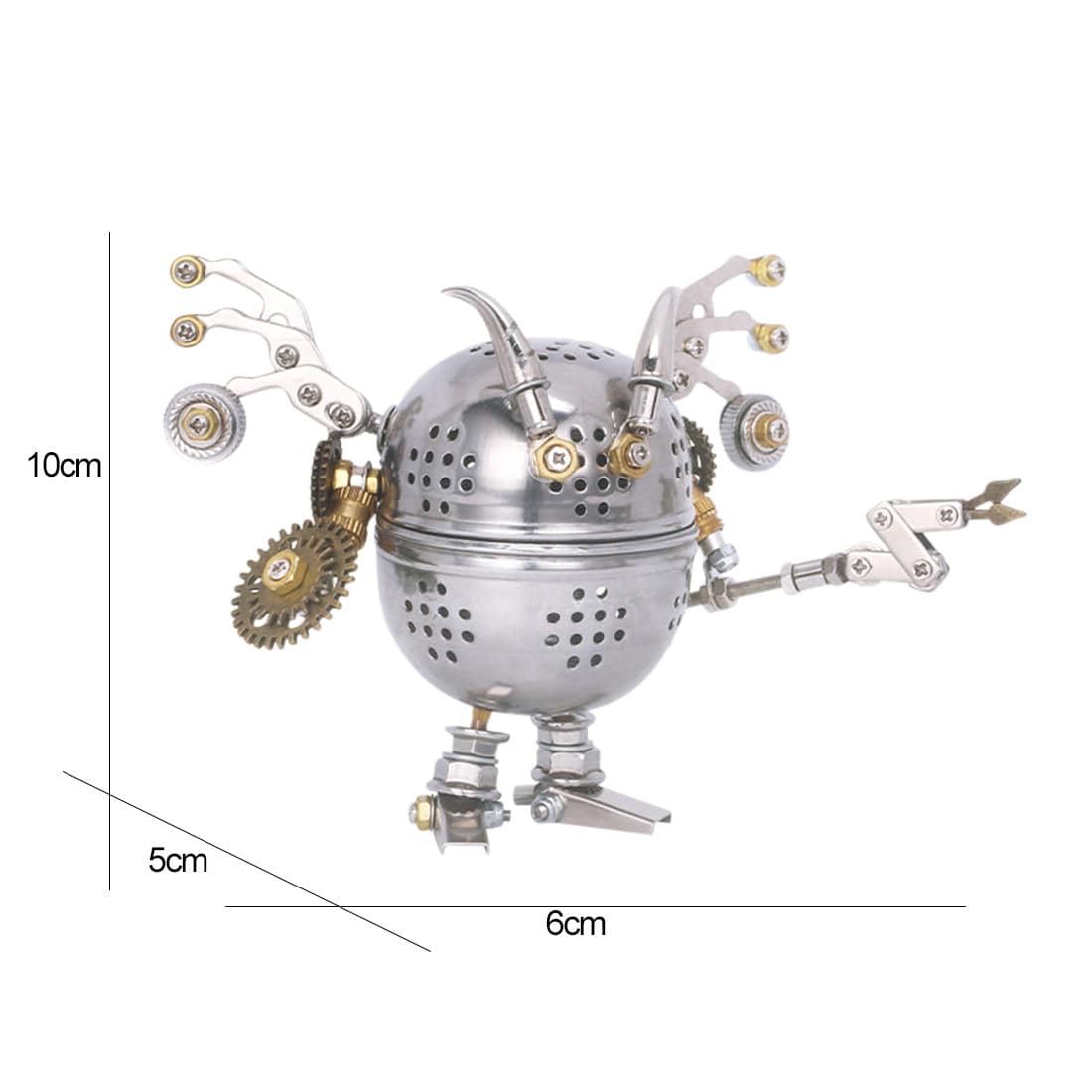 139+Pcs DIY Metal Puzzle Model Kit 3D Assembly Mechanical Jigsaw Craft for Home Decor - Stirlingkit