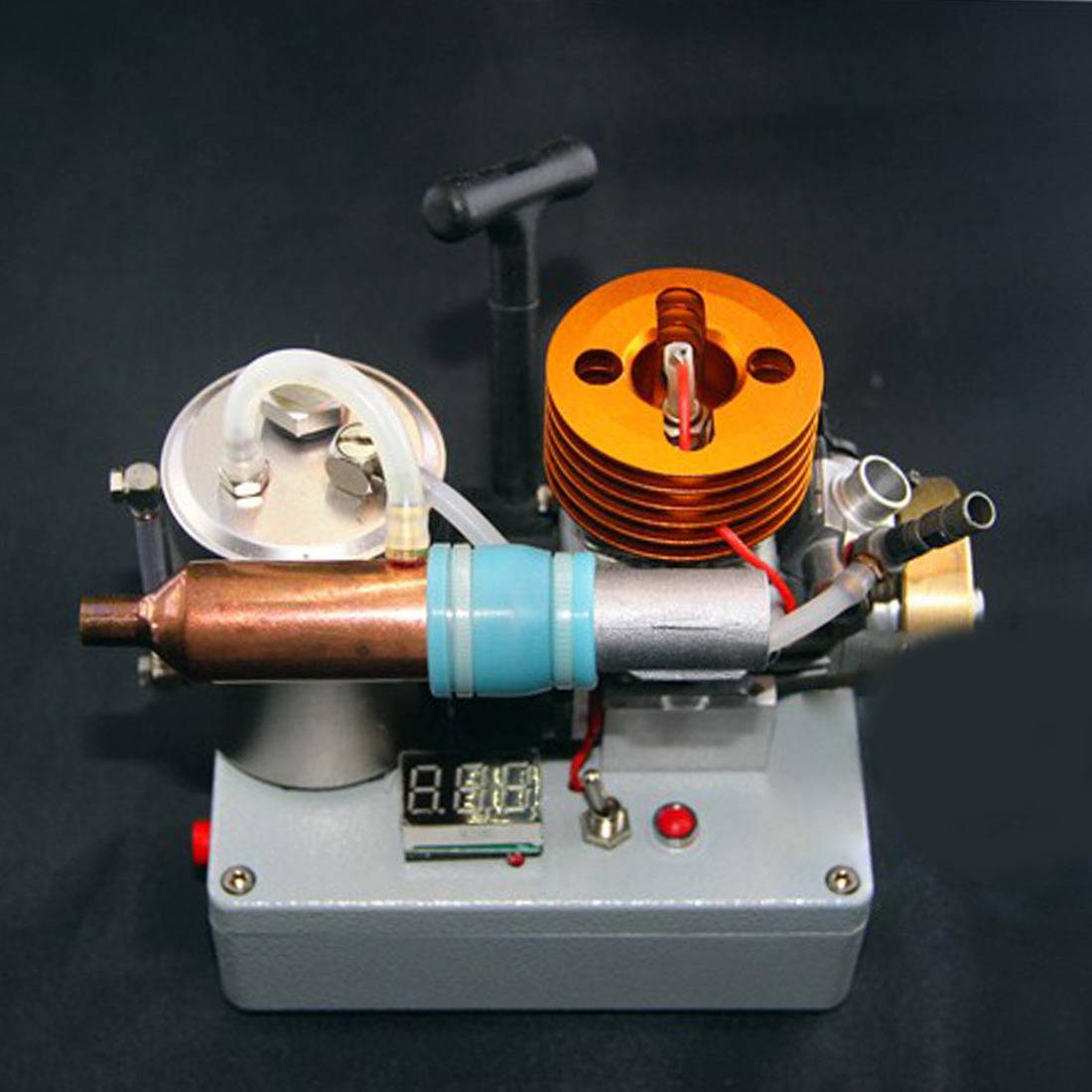 18 Grade Methanol Engine Brass Flywheel Straight Exhaust Pipe Engine ...