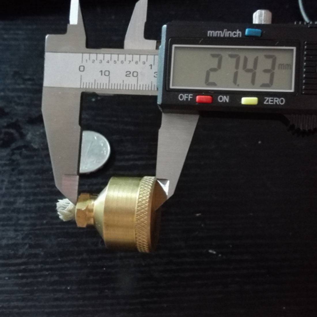 25.51 x 27.43mm 6ml Brass Alcohol Burner Heating Alcohol Lamp for ...