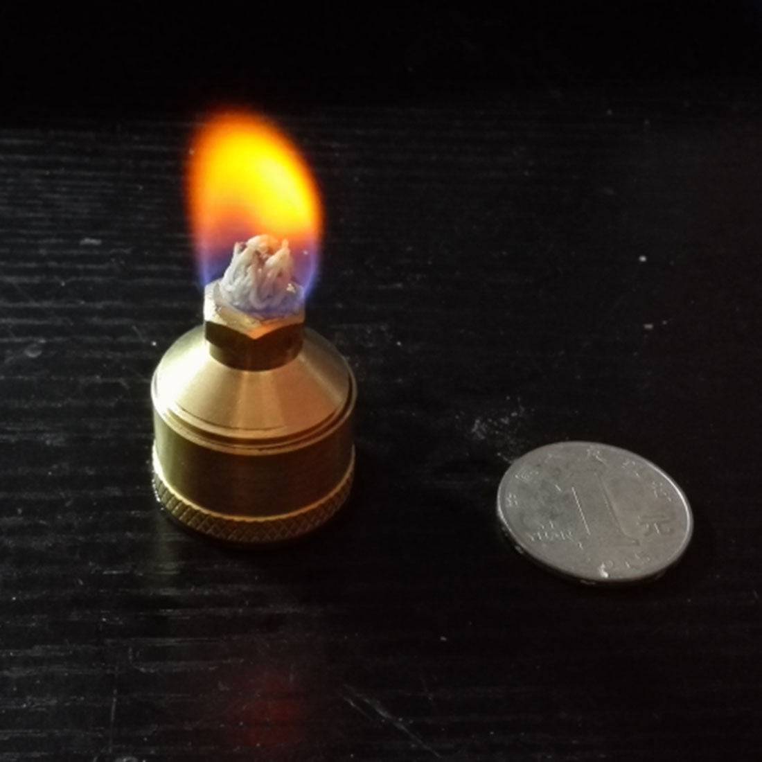25.51 x 27.43mm 6ml Brass Alcohol Burner Heating Alcohol Lamp for ...