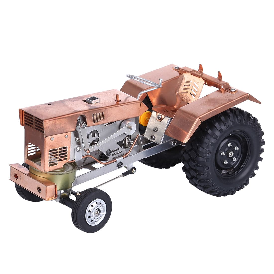 Stirling Engine Kit Alcohol Powered Tractor Shape Suction fire Engine ...