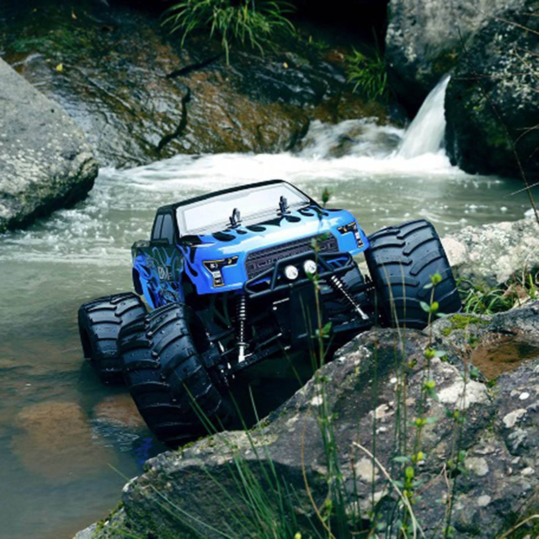 Rovan BM5 1/5 RC Model Car Gas Engines 4WD Big Foot Truck - RTR Version - Stirlingkit