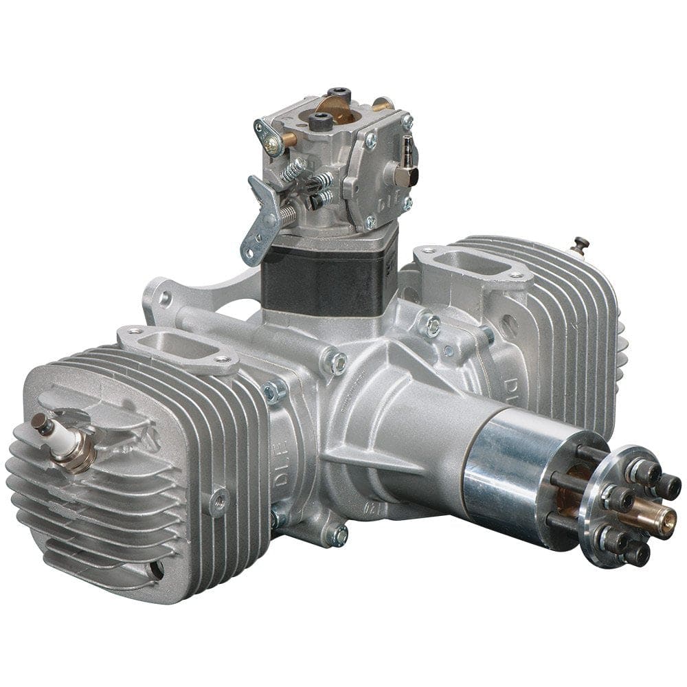 Dle Engines DLE-120 120cc Electronically Ignited Twin Cylinder Gasoline ...