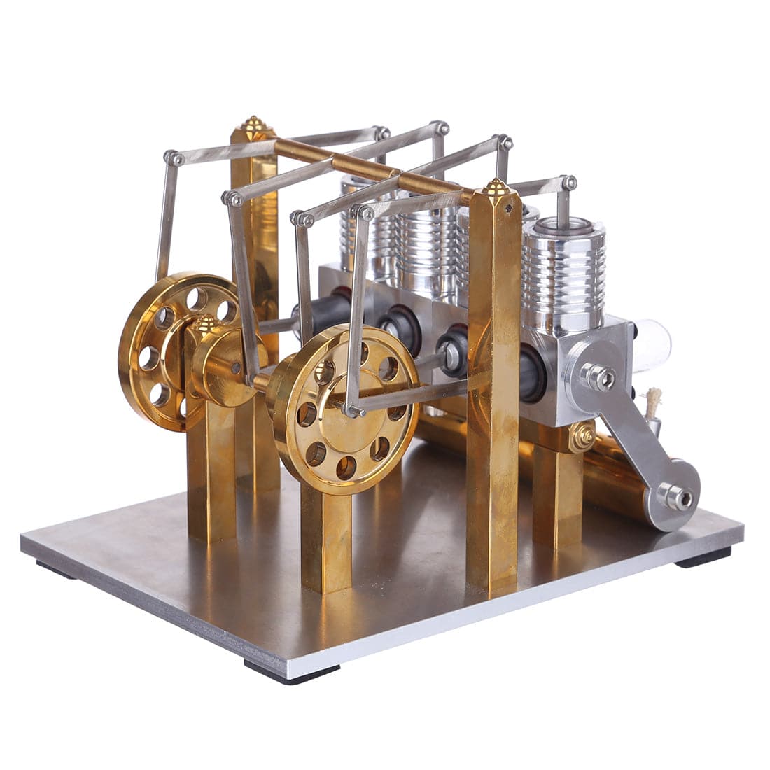 Stirling Engine Kit 4 Cylinder Row Balance Model Engine External ...