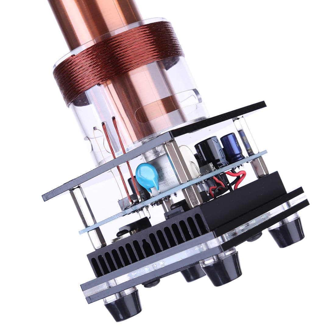 Music Tesla Coil Acrylic Base Shell Arc Plasma Loudspeaker Wireless ...