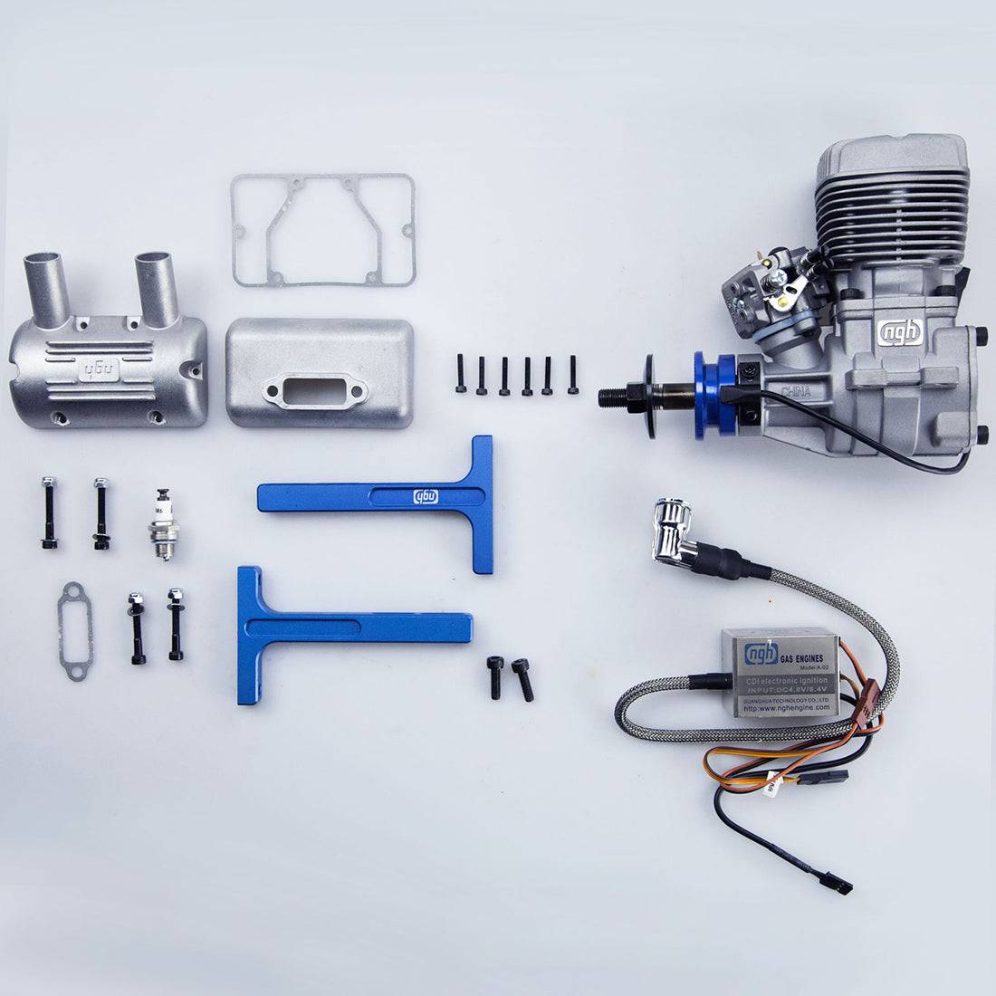 ngh GT35 35cc Single Cylinder Two Stroke Air Cooled Gasoline Engine for ...