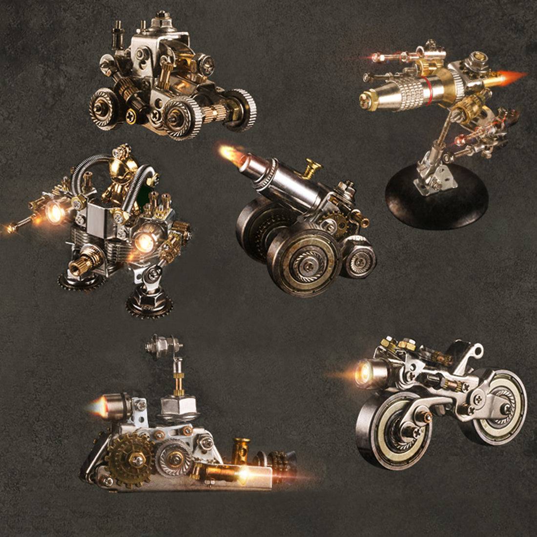 6PCS Metal Mech DIY Mini Set Robot Educational Toy Gift - Blind Box ...