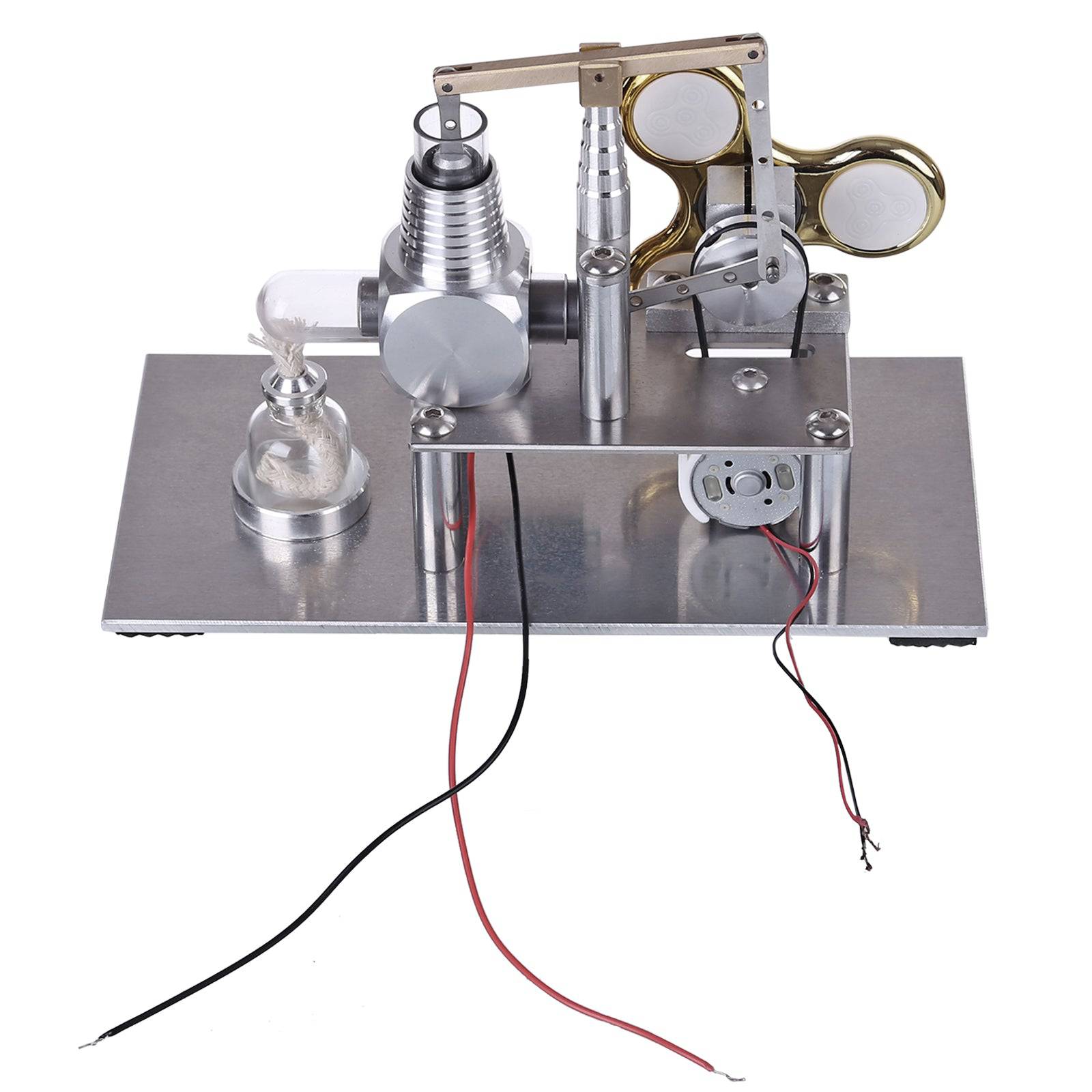 Balance Type Hot Air V2 Stirling Engine Generator with Luminous ...