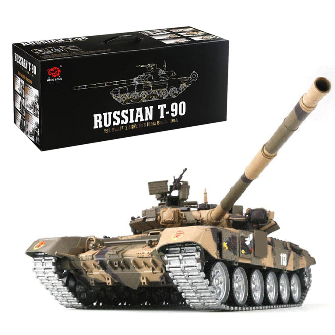 1:16 Russian T90 Main Battle Tank 2.4G Remote Control Model Tank with ...