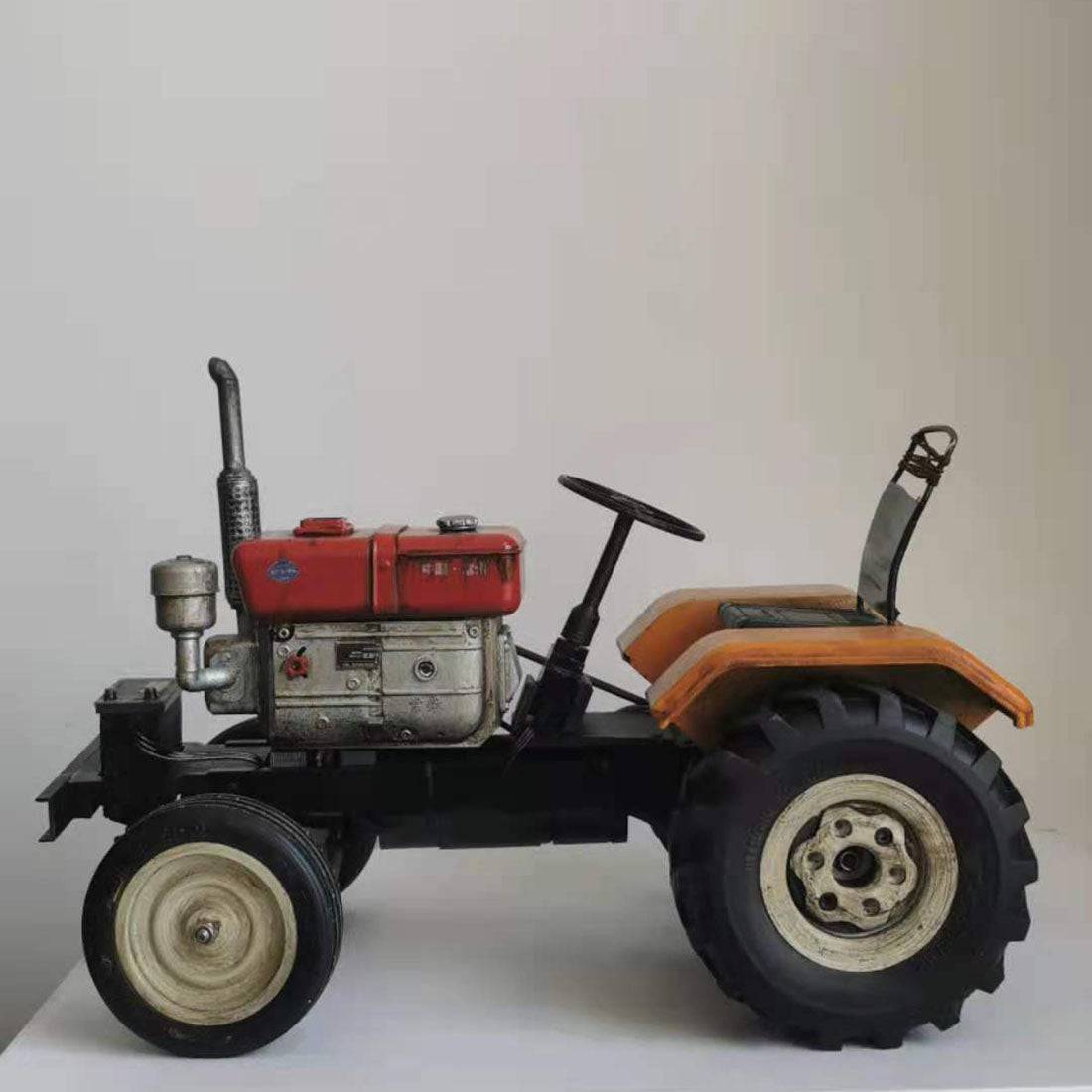 2.4G RC Electric 4×2 Vintage Tractor Truck Model Farm Toys Scale 1:10 ...