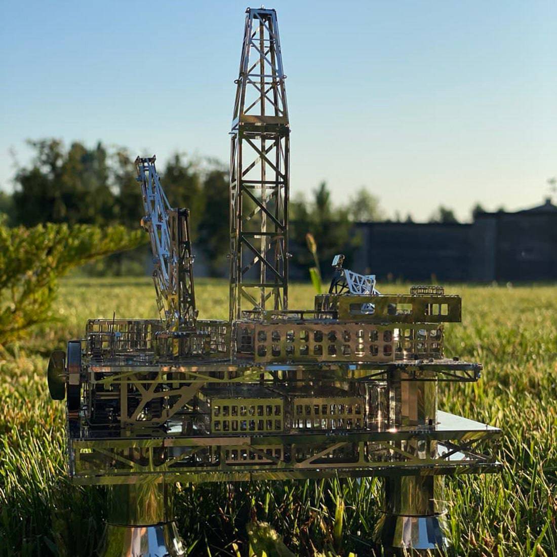 250PCS Offshore Platform 3D DIY Metal Model Building Kit - Stirlingkit