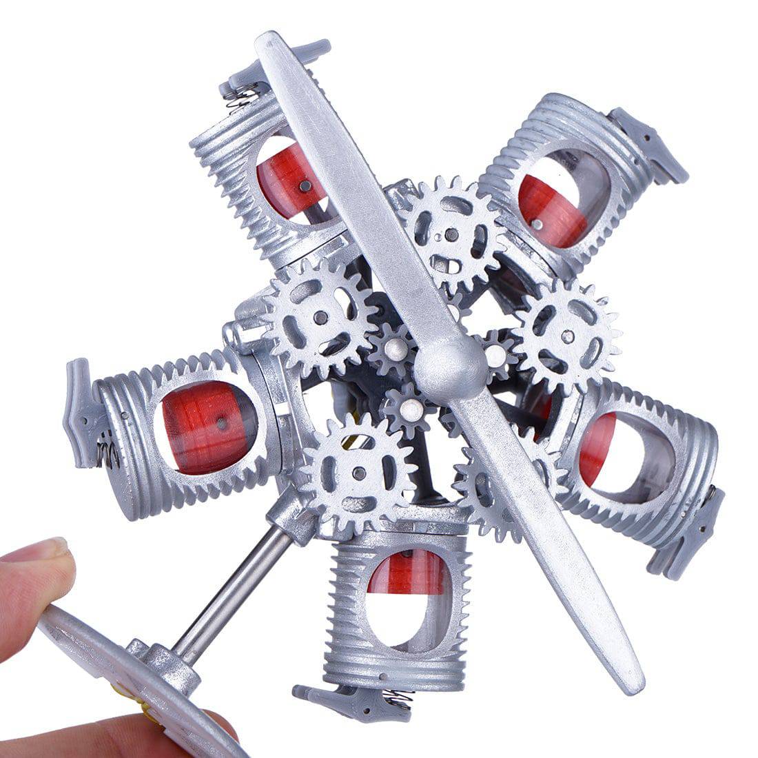 3D Printed Radial Engine Model 5V 5-Cylinder Motor USB Model Star ...