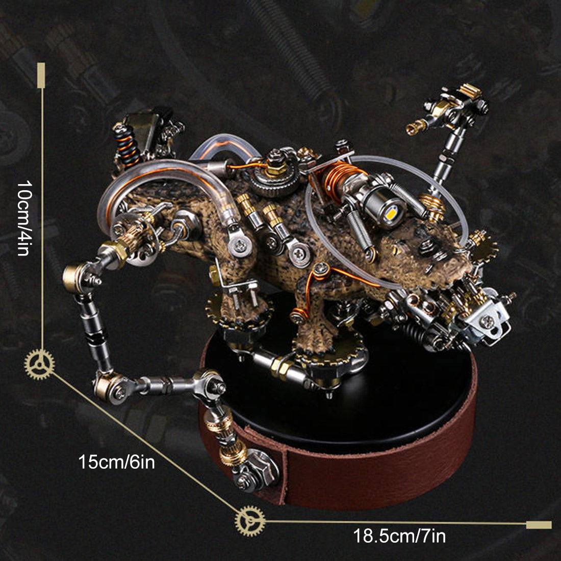 547PCS+ DIY Mechanical Variation Crocodile Desktop Decoration Exquisite ...