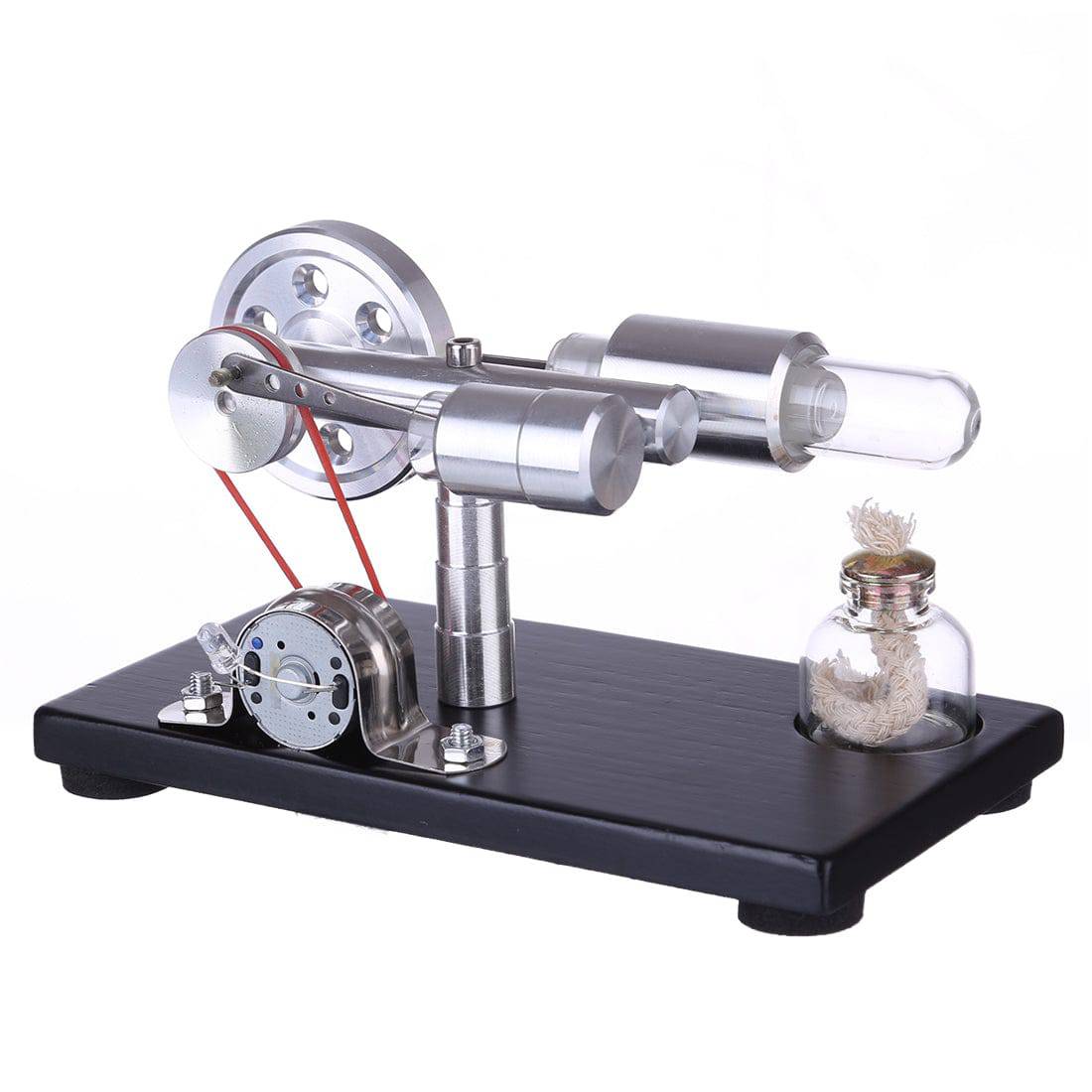 γ-Type Single Cylinder Stirling Engine Sterling Generator with LED ...