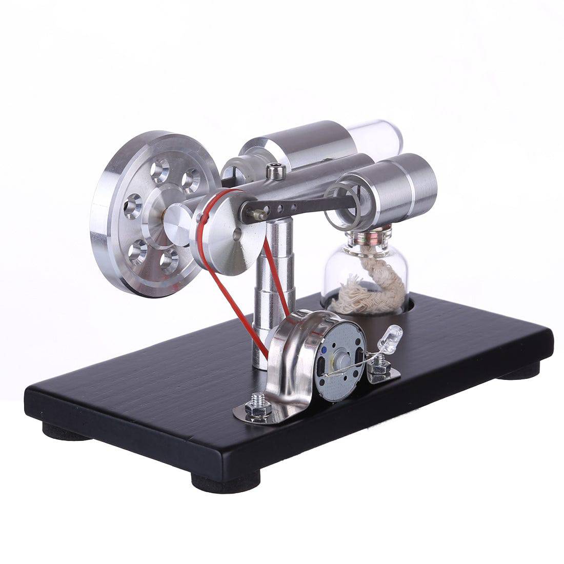 γ-Type Single Cylinder Stirling Engine Sterling Generator with LED ...