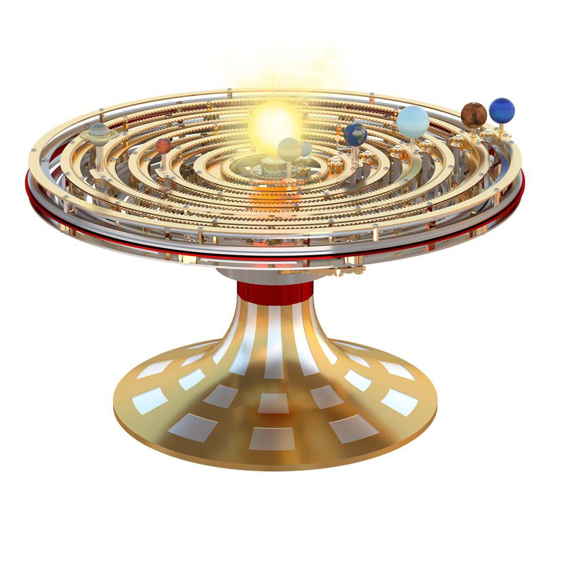 DIY Electric Eight Planet Obiting Orrery Solar System Working Model ...